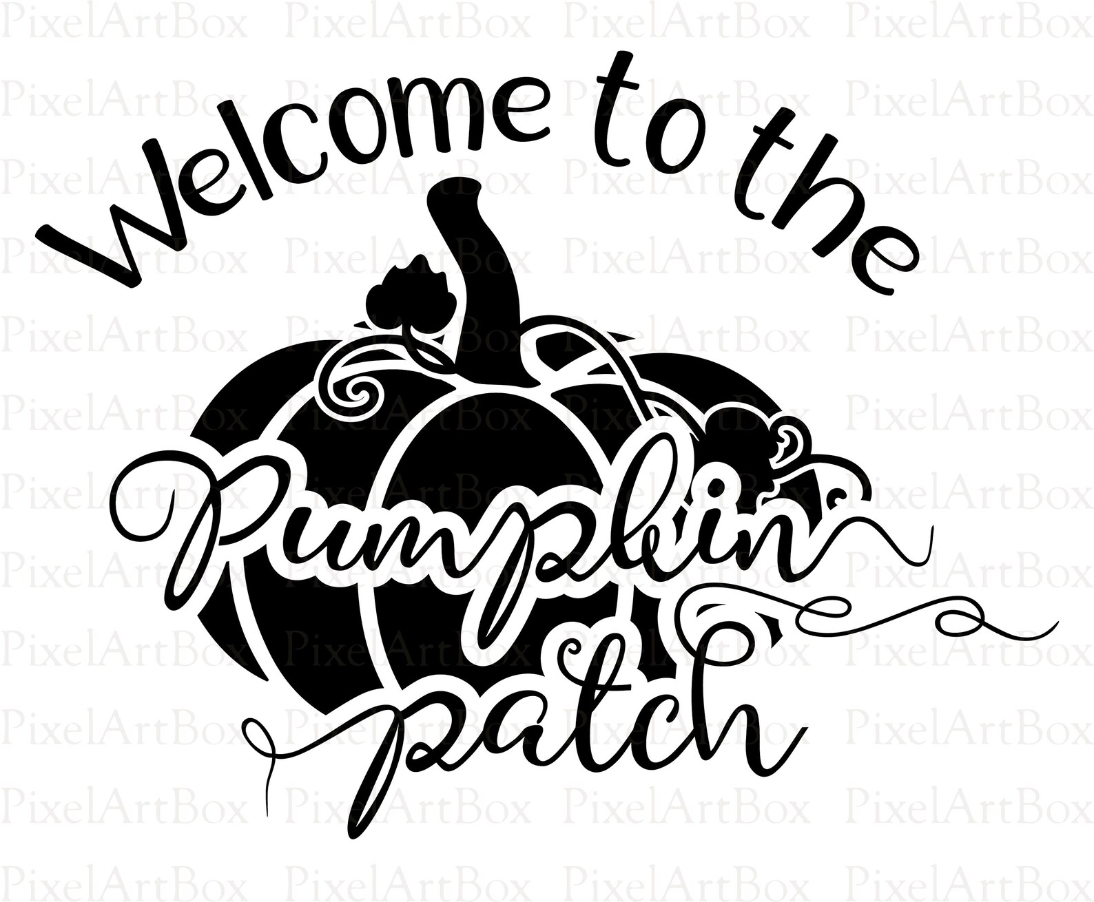 Welcome To The Pumpkin Patch SVG Cut File Commercial use | Etsy