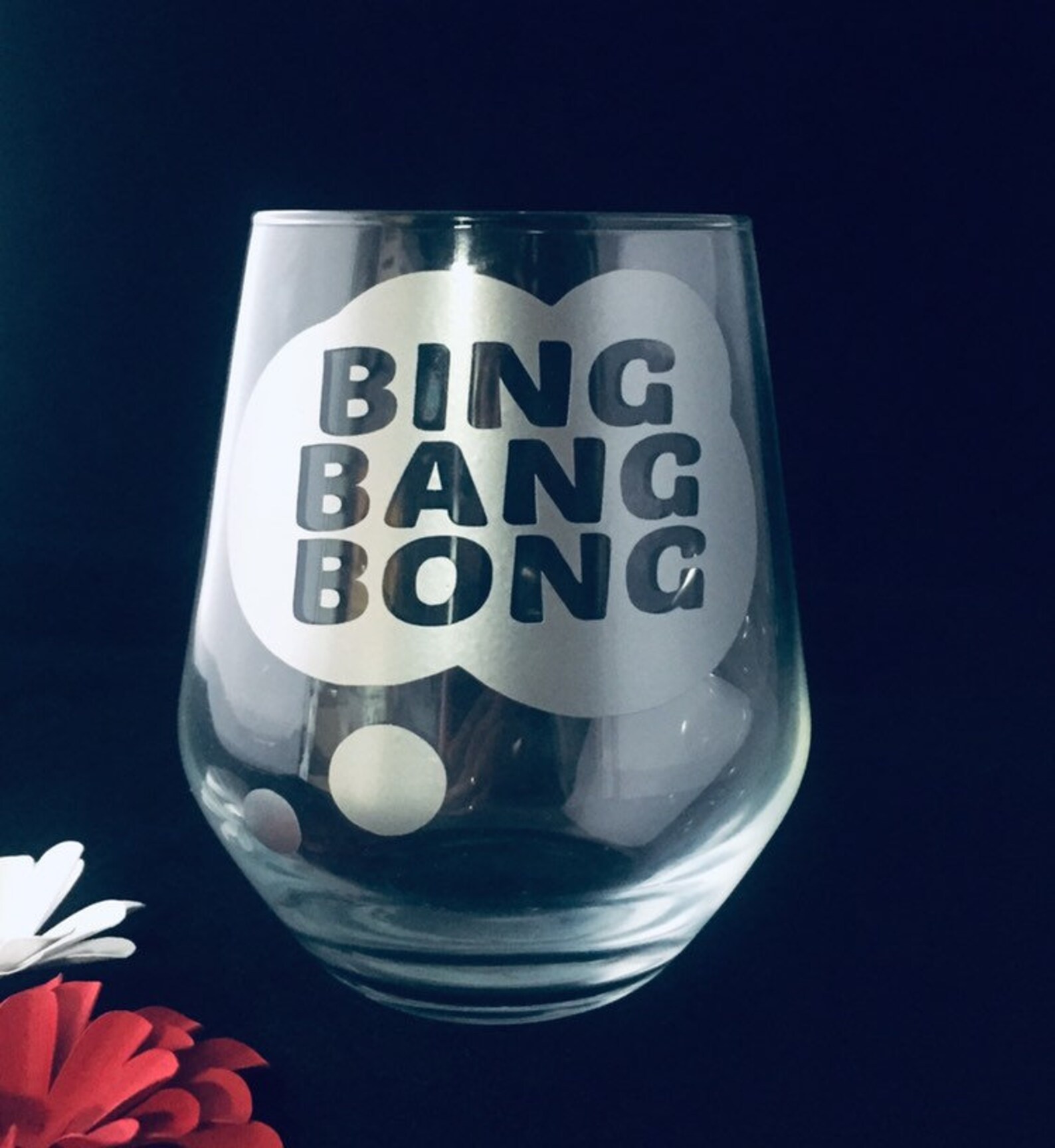 Bing Bang Bong. Rupaul Themed Stemless Wine Glass. UK Drag - Etsy UK