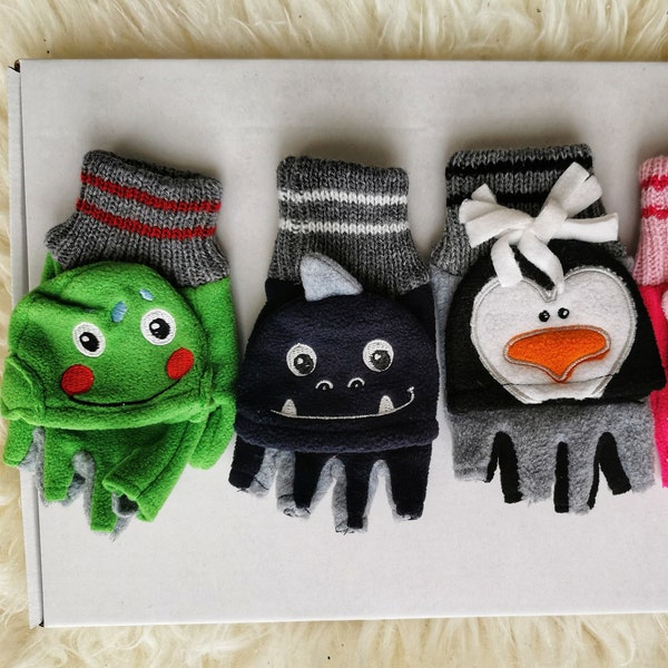 Animal Mittens - Etsy