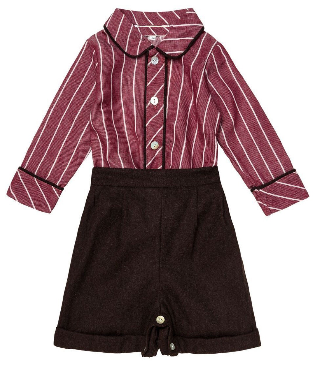 Traditional Spanish Style 2 Piece Boys Outfit Long Sleeve Collar ...