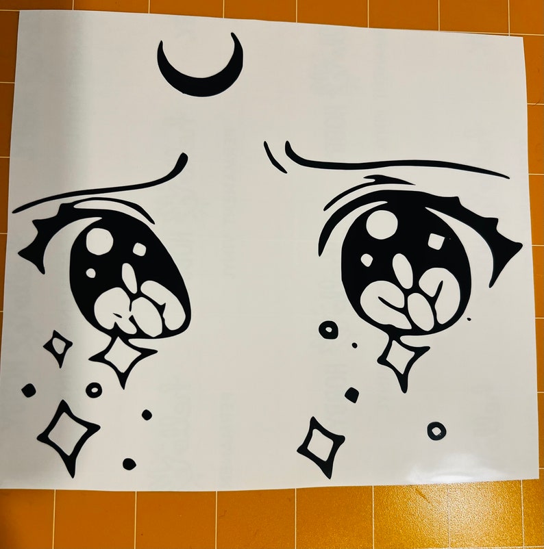 Sailor Moon Crying Eyes 6inx6in Vinyl Decal - Etsy