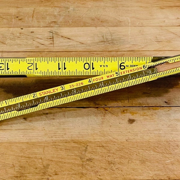 Folding Wood Ruler - Etsy