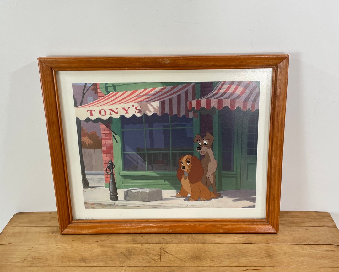 Disney's Lady and Tramp in Front of Tony's Restaurant From Lady and the ...
