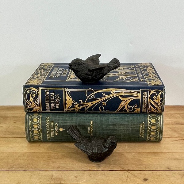 Cast Iron Birds Figurines - Etsy