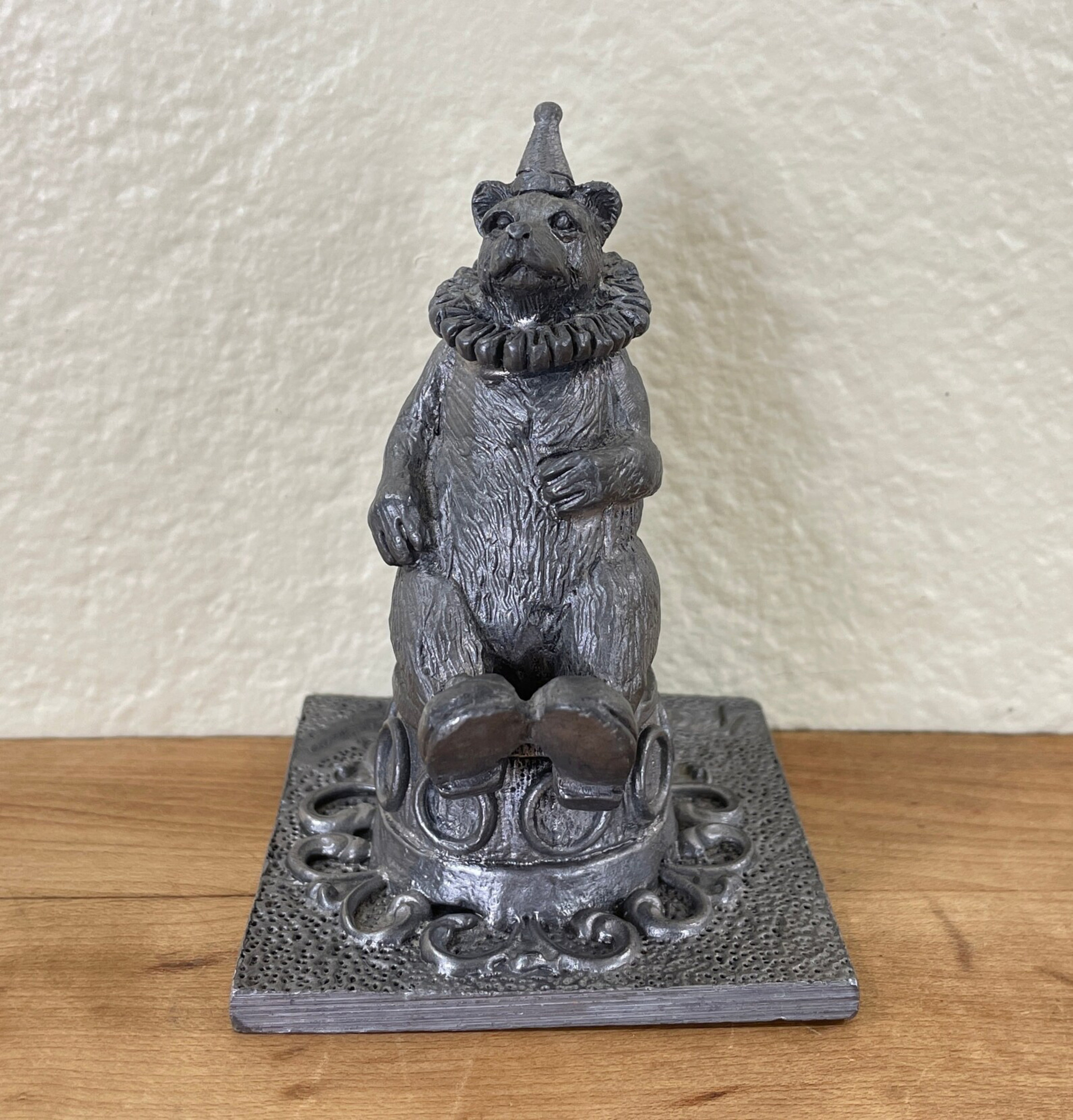 Pewter Michael Ricker Circus Clown Bear Figurine - Etsy
