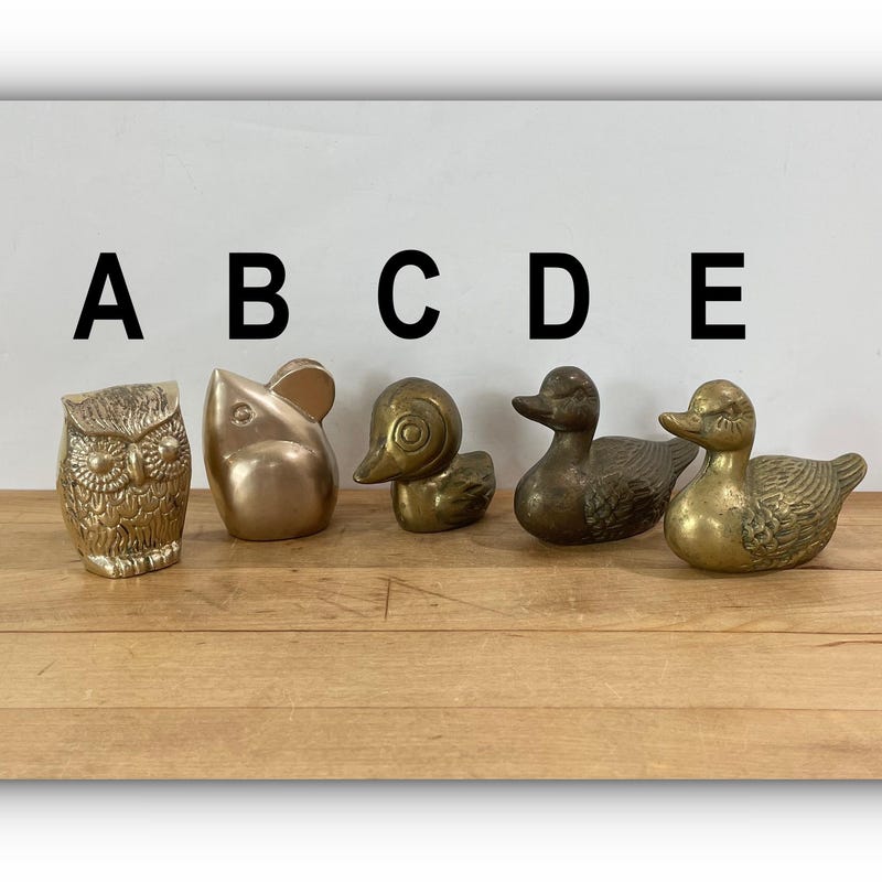 Brass Animal Figurines - Etsy