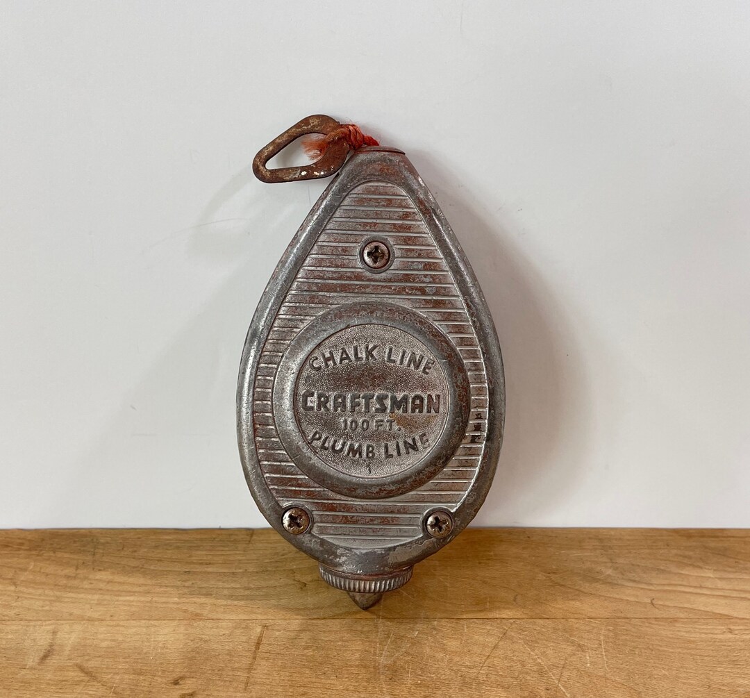 100 Foot Working Chalk/plumb Line Reel by Craftsman, Full of Orange ...