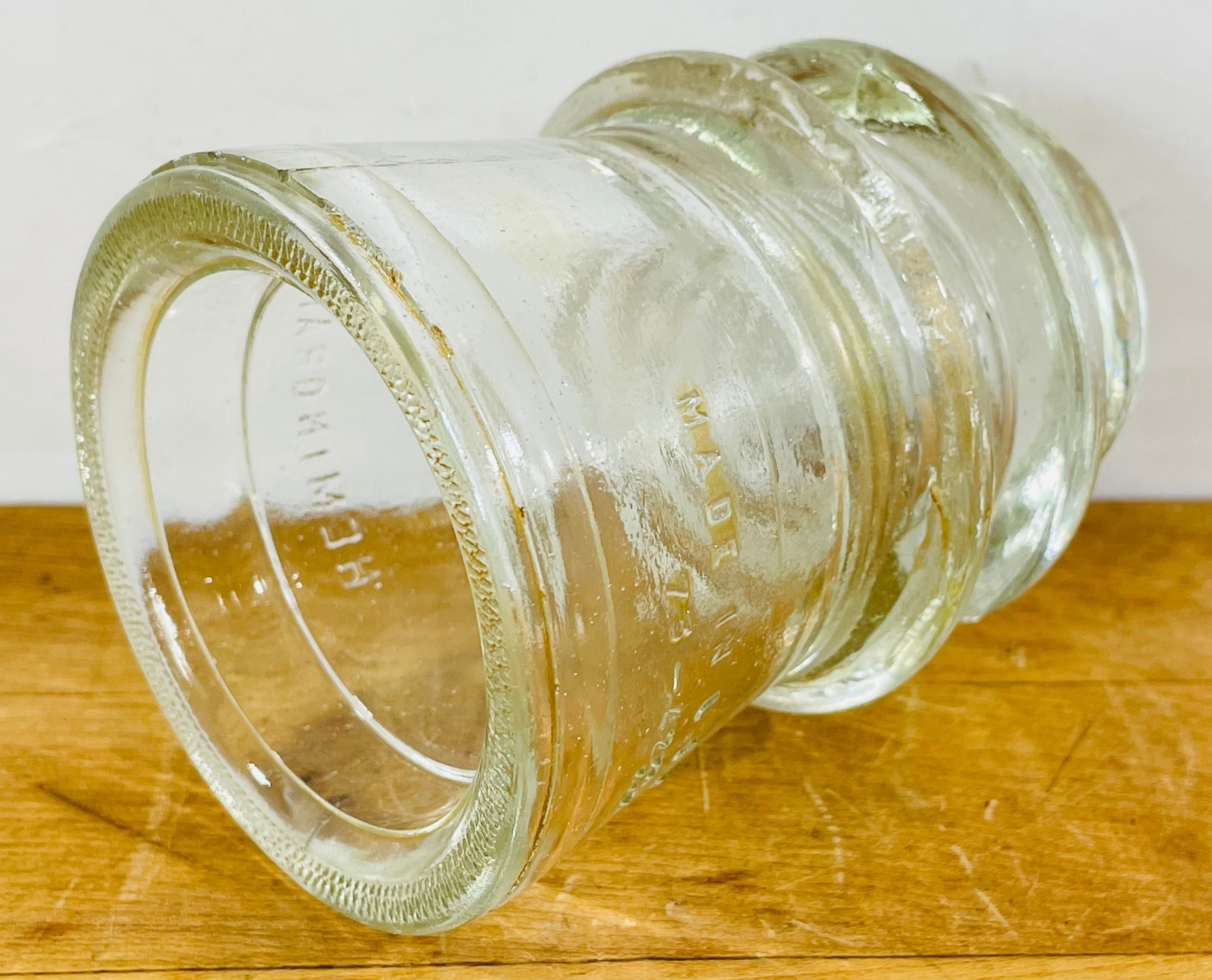 Vintage Hemingray 17 Clear Uncolored Glass Insulator With - Etsy