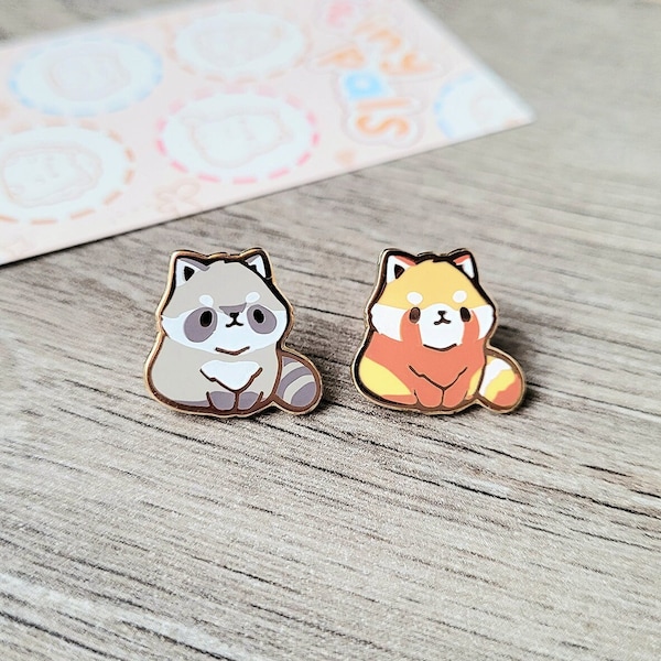 Raccoon Pin - Etsy