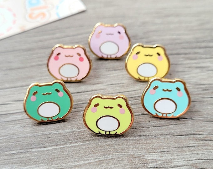 Frog 0.65 Tiny Pals Mini Enamel Pins Cute Animal Board Filler Adorable ...