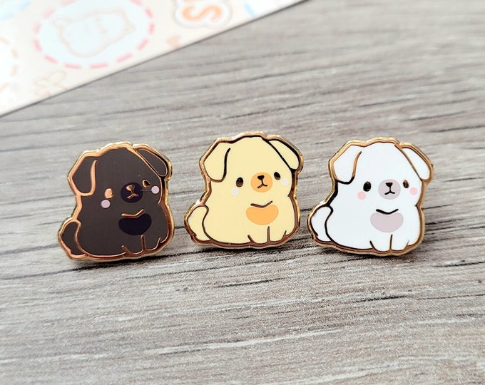 Puppy 0.65 Tiny Pals Mini Enamel Pins Cute Animals - Etsy