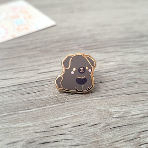 Puppy 0.65" | Tiny Pals Mini Enamel Pins | Cute Animals Board Filler ...