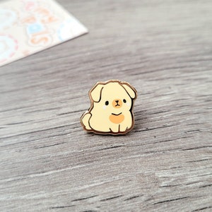 Puppy 0.65" | Tiny Pals Mini Enamel Pins | Cute Animals Board Filler ...