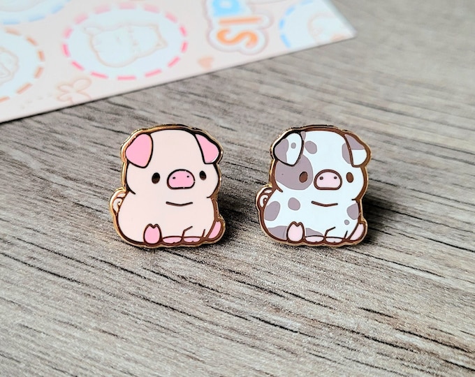 Pig 0.65 Tiny Pals Mini Enamel Pins Cute Animal Board Filler Adorable ...