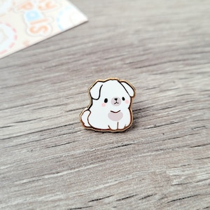 Puppy 0.65" | Tiny Pals Mini Enamel Pins | Cute Animals Board Filler ...