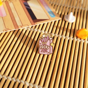 Pocky | Pocket Bites 0.65" Filler Enamel Pins | Dessert Snacks Japanese ...