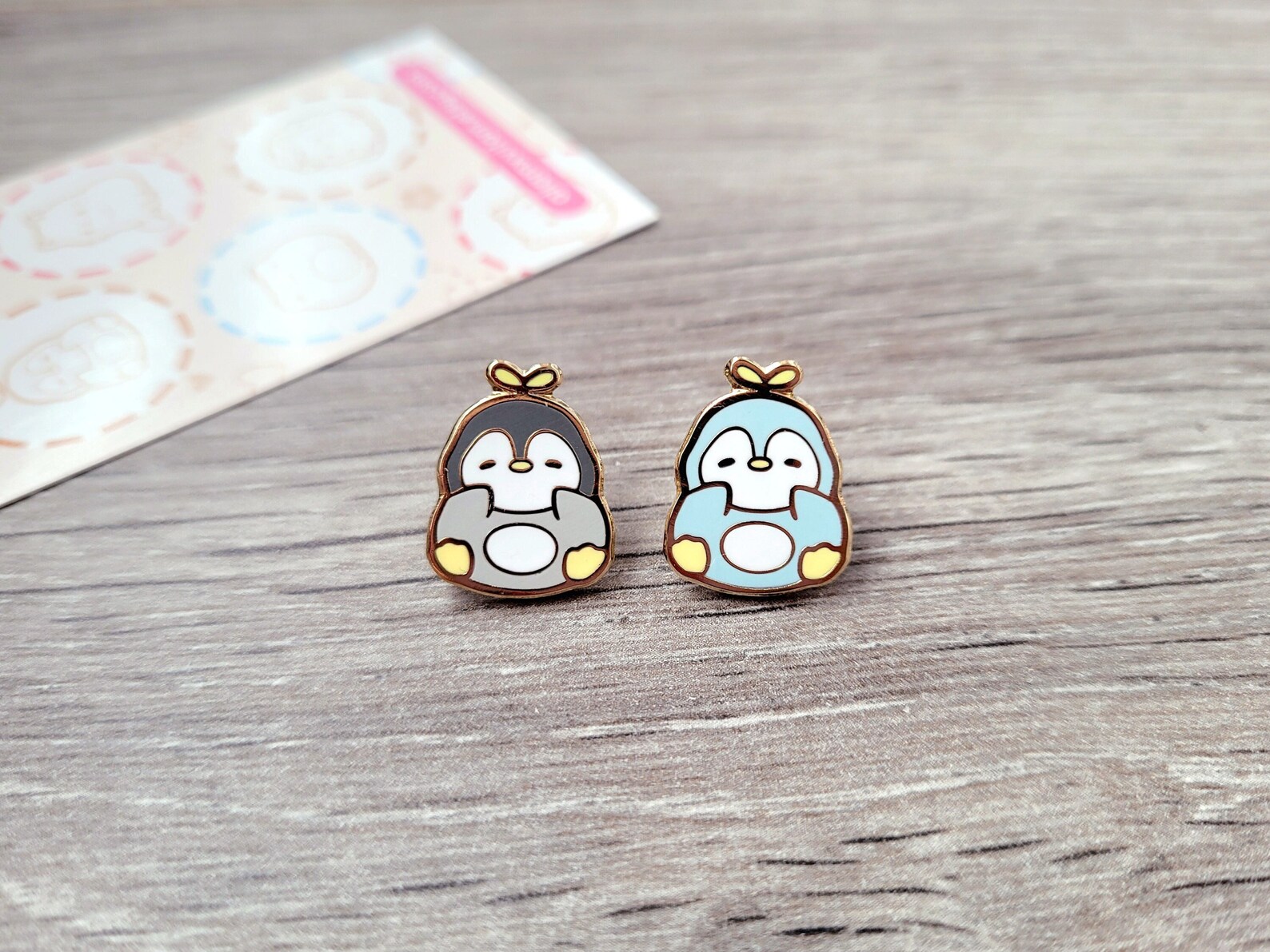 Penguin 0.7" | Tiny Pals Enamel Pins | Cute Animal Board Filler ...