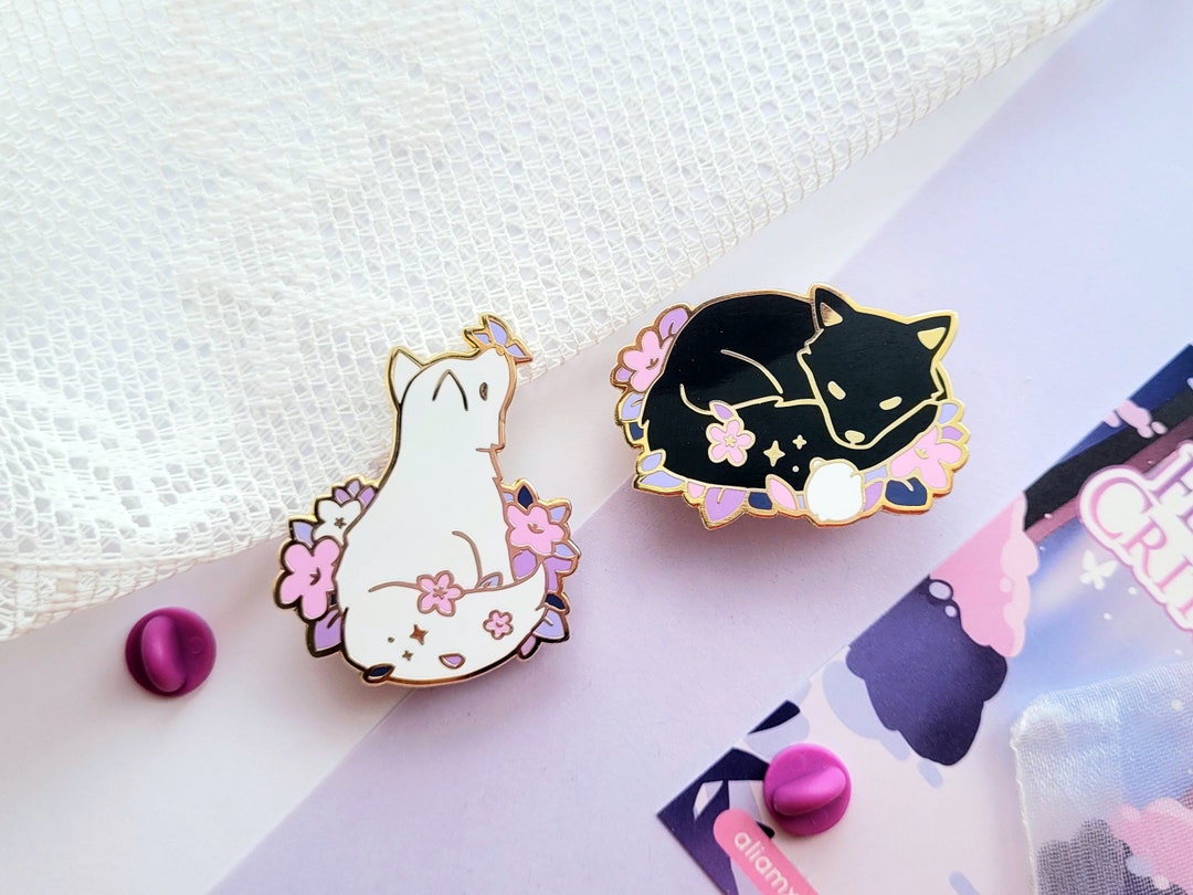 Nose Tickle B-GRADE Enamel Pin 1.5 Floral Critters Cute Animal Nature ...