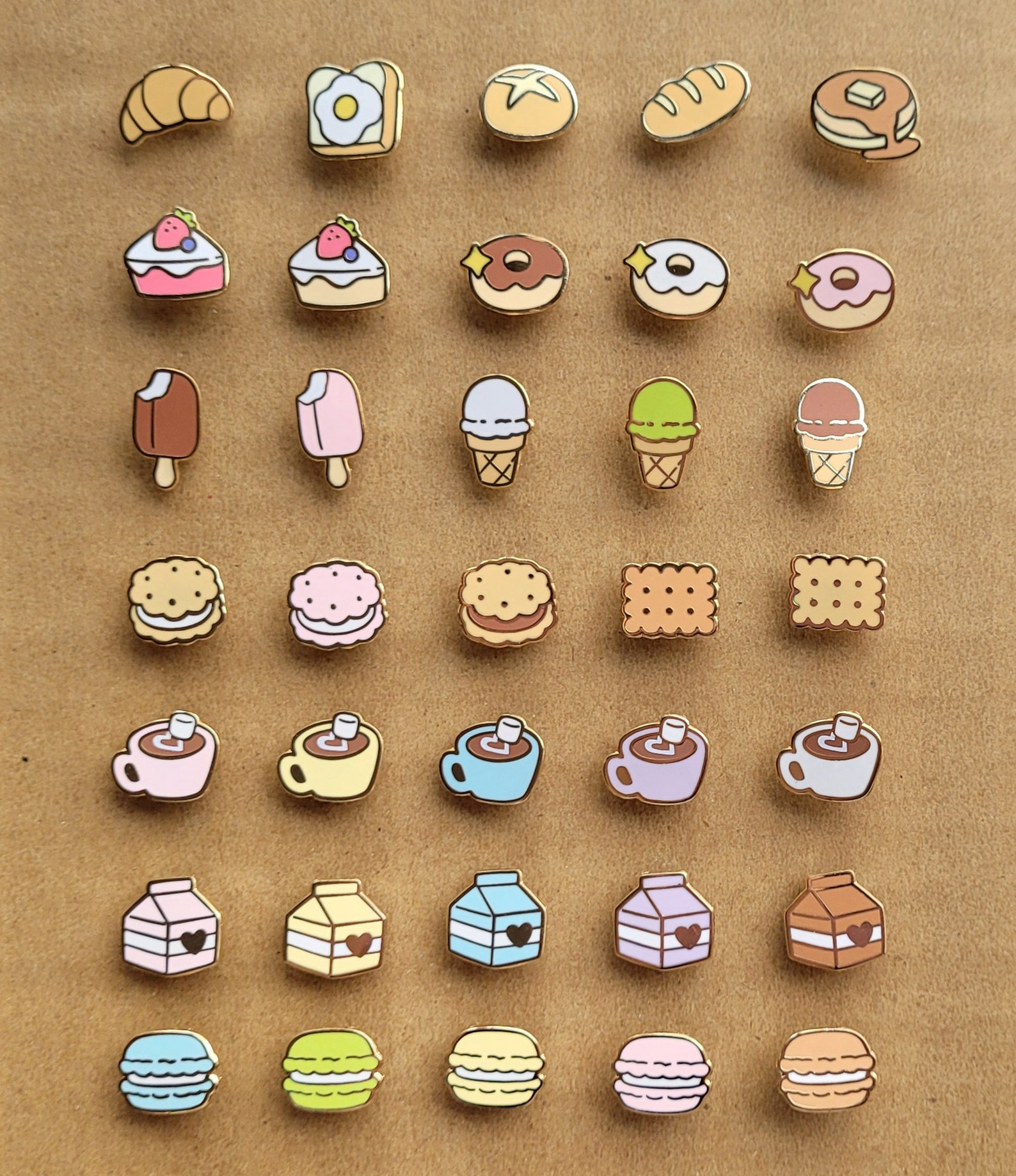 Macaron 0.5 Filler Enamel Pins Mini Sweets cute - Etsy