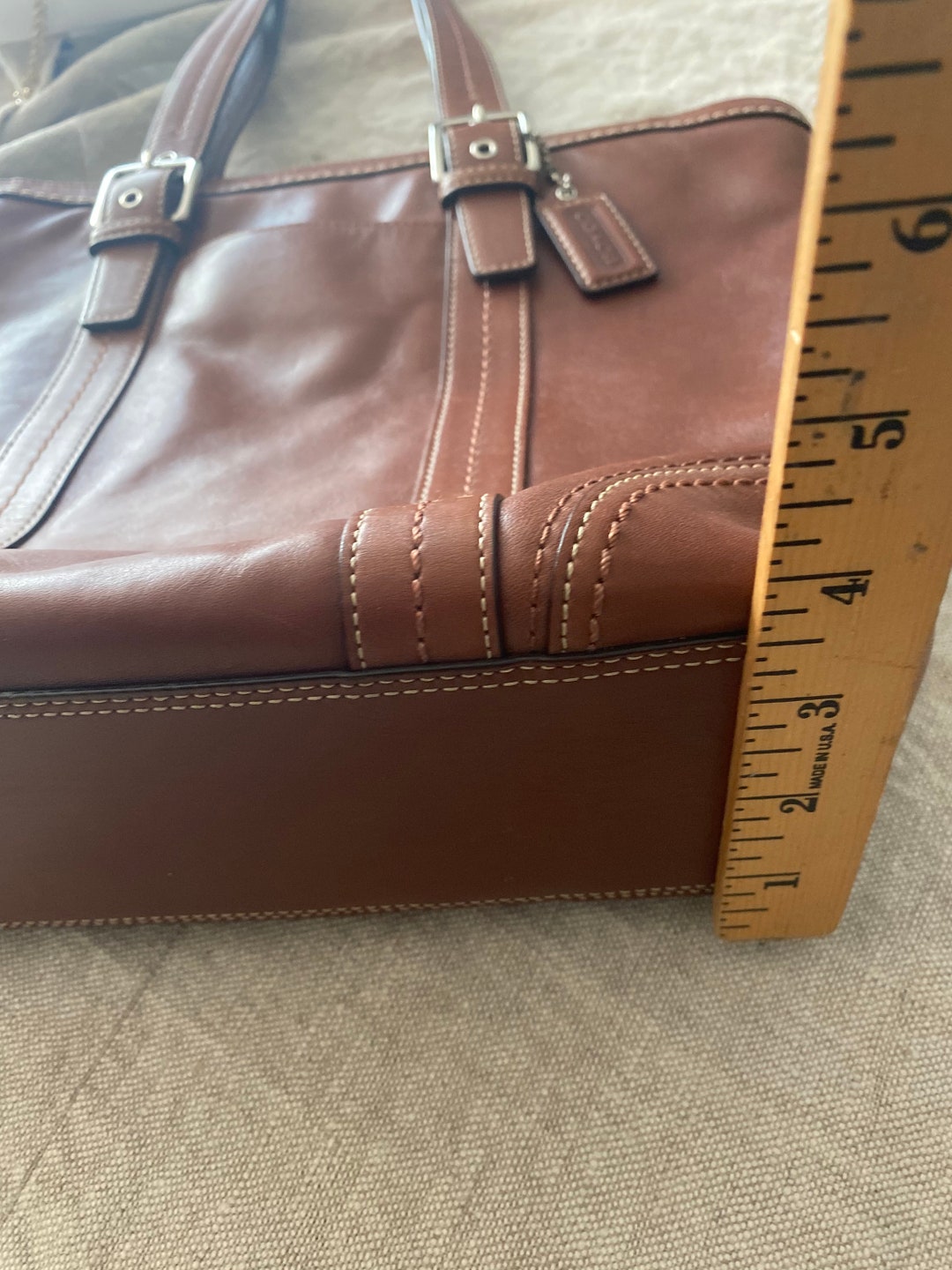 Gorgeous Vintage Coach Brown Leather Hampton Bag - Etsy