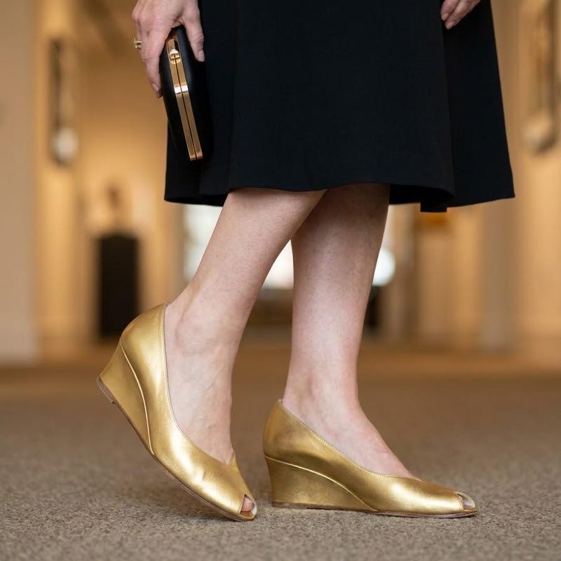 Metallic Heel Wedges - Etsy