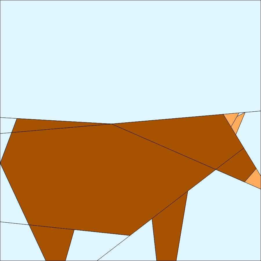 Animals Set 1 Paper Piecing Templates FPP - 10 Inch Alligator, Bear ...