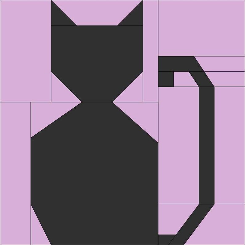 Animals Set 1 Paper Piecing Templates FPP - 10 Inch Alligator, Bear ...