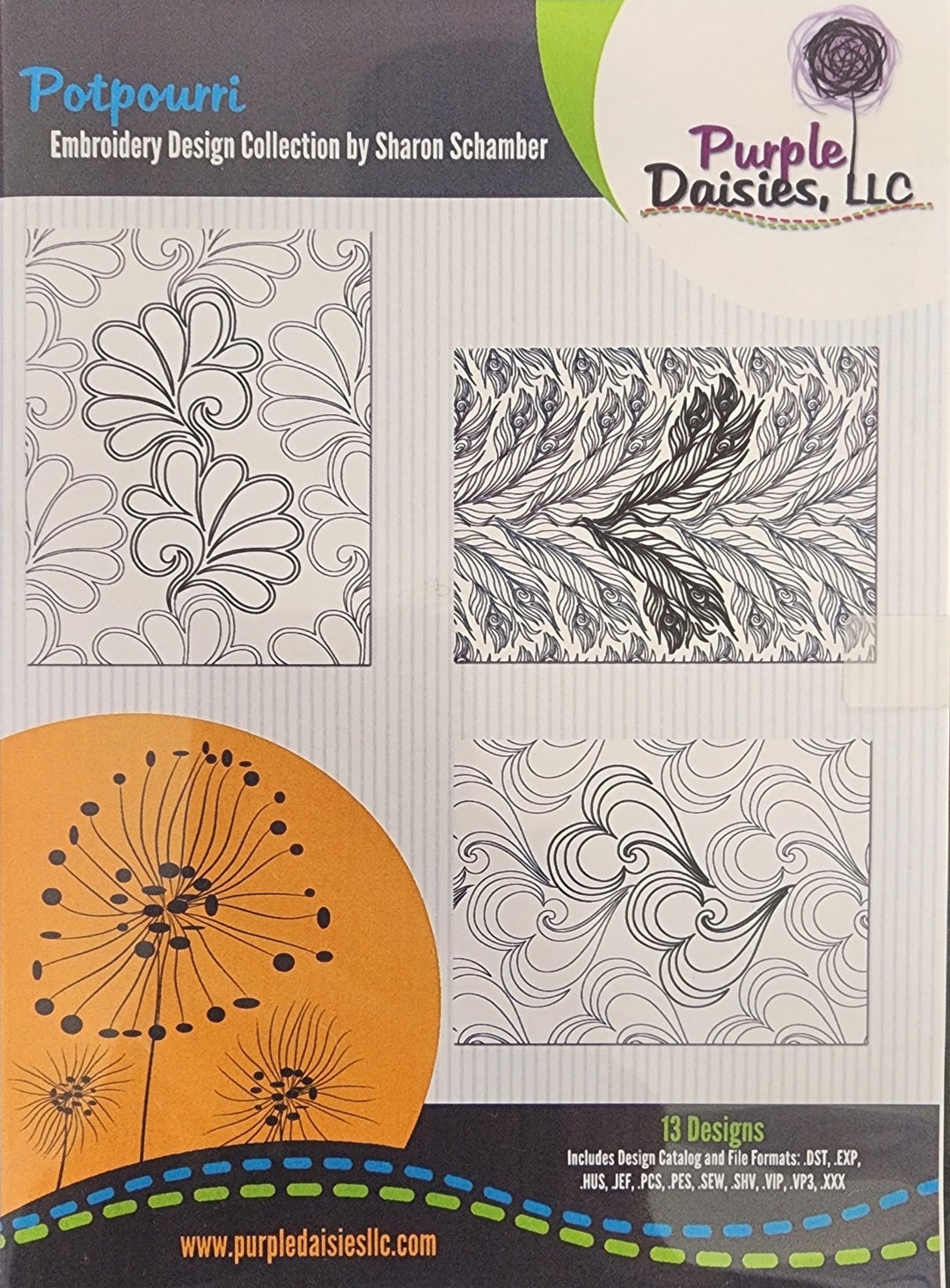Potpourri Machine Embroidery Design Collection by Sharon Schamber - 13 ...