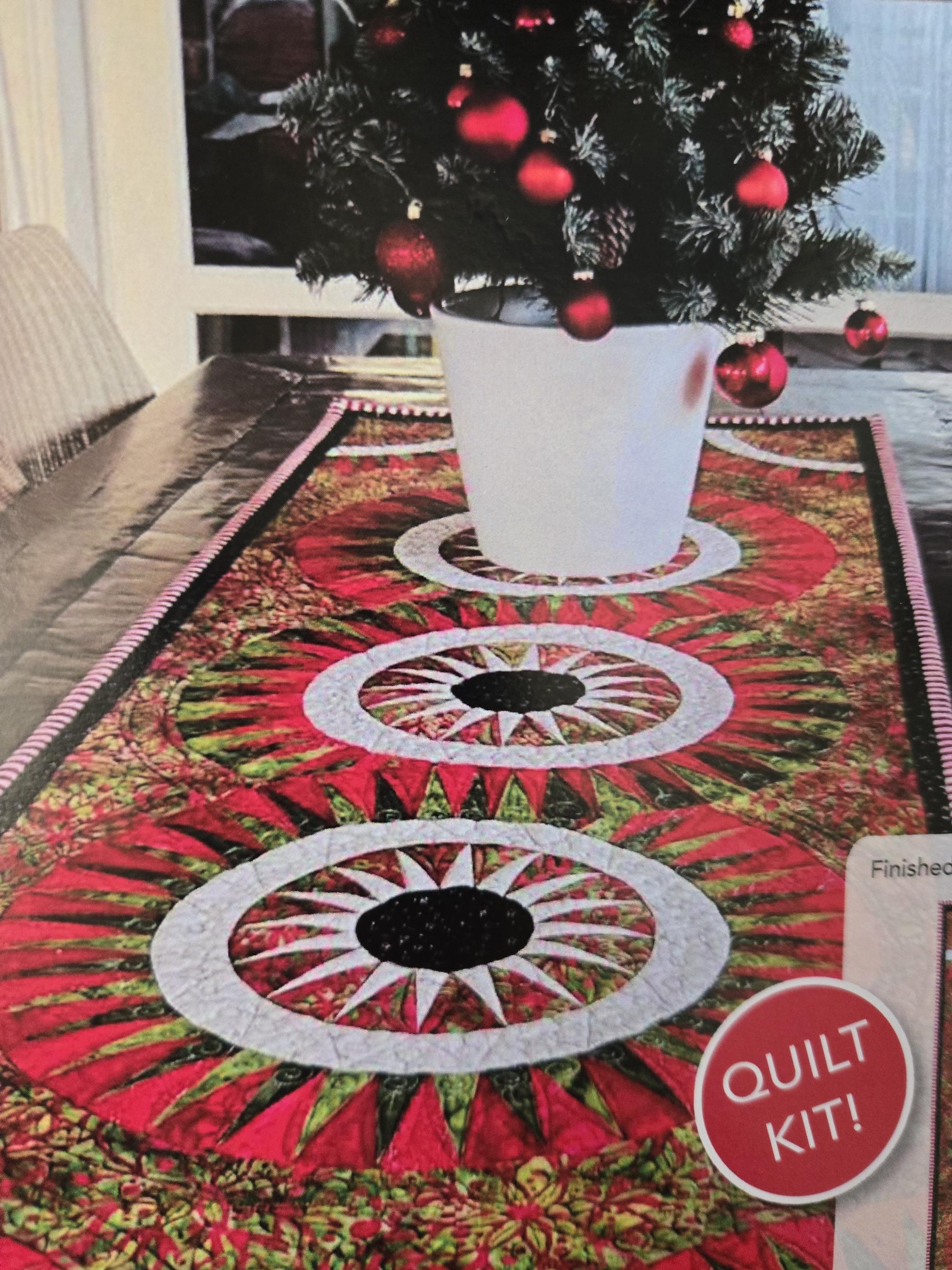 December Joy Four Seasons Table Runner Quilt Kit 20" X 60.5" From ...