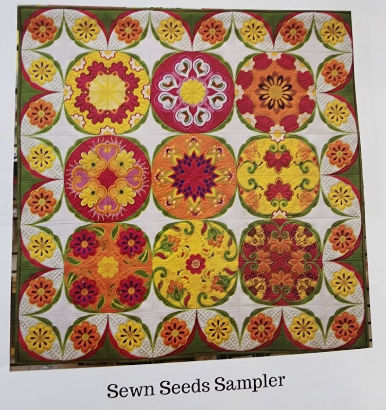 Sewn Seeds Quilt in the Hoop Pattern by Hoopsisters - Etsy