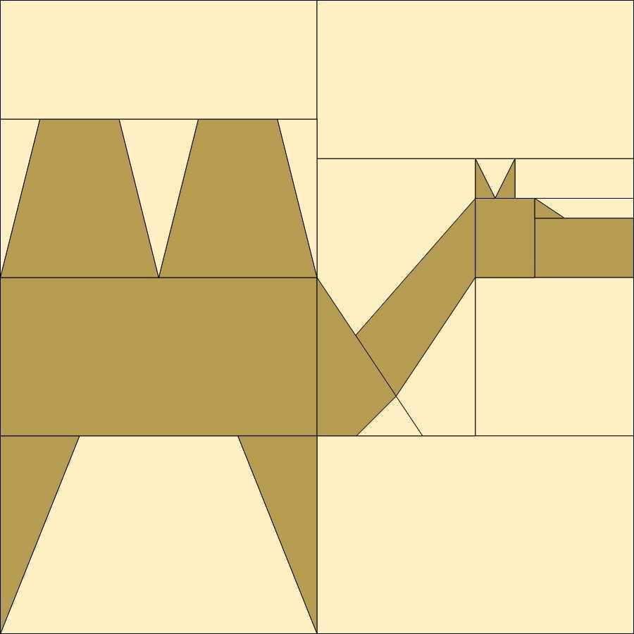Animals Set 1 Paper Piecing Templates FPP - 10 Inch Alligator, Bear ...
