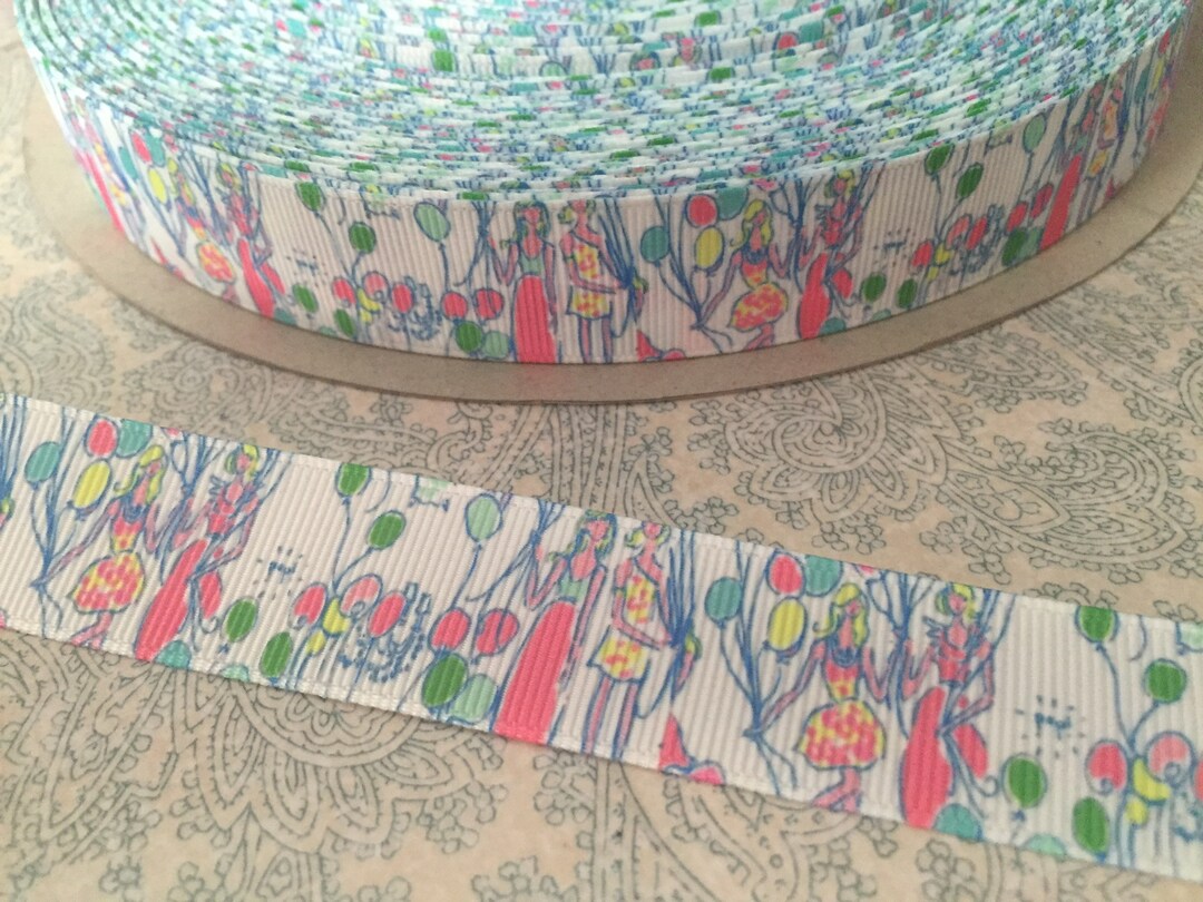7/8 Inspired Balloon Pop Grosgrain Ribbon - Etsy