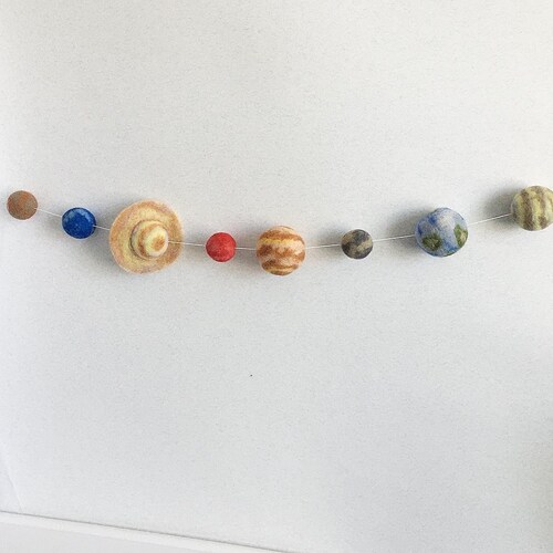 Solar System Garland/ Space Theme Bedroom and Nursery Decor/ - Etsy