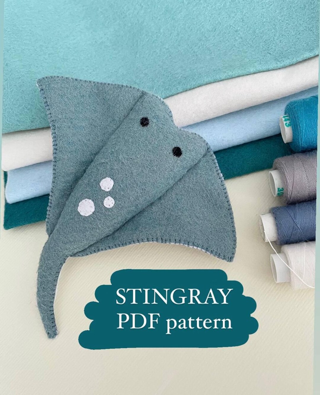 Felt Stingray PDF Pattern – Manta Ray Baby Mobile Sewing Tutorial - Etsy