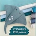 Felt Stingray PDF Pattern – Manta Ray Baby Mobile Sewing Tutorial - Etsy