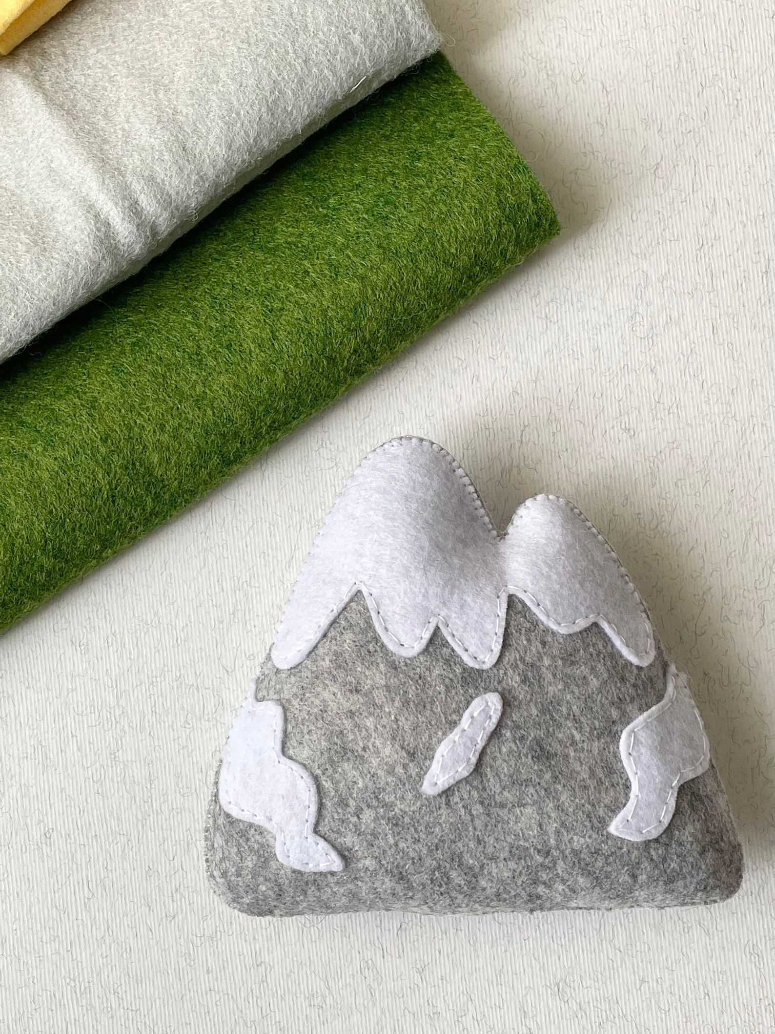Felt Mountains PDF Sewing Pattern Felt Ornaments Templates, Snowy ...