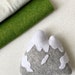 Felt Mountains PDF Sewing Pattern Felt Ornaments Templates, Snowy ...