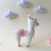 Llama Sewing Pattern How to Sew Felt Llama Cactus Clouds and - Etsy