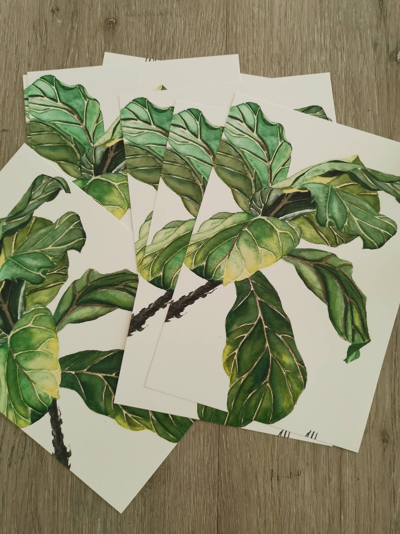 Fiddle Leaf Fig Three Print A5 - Etsy