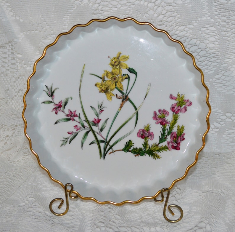 Spode Oven-to-table Quiche Plate, Stafford Flowers - Etsy