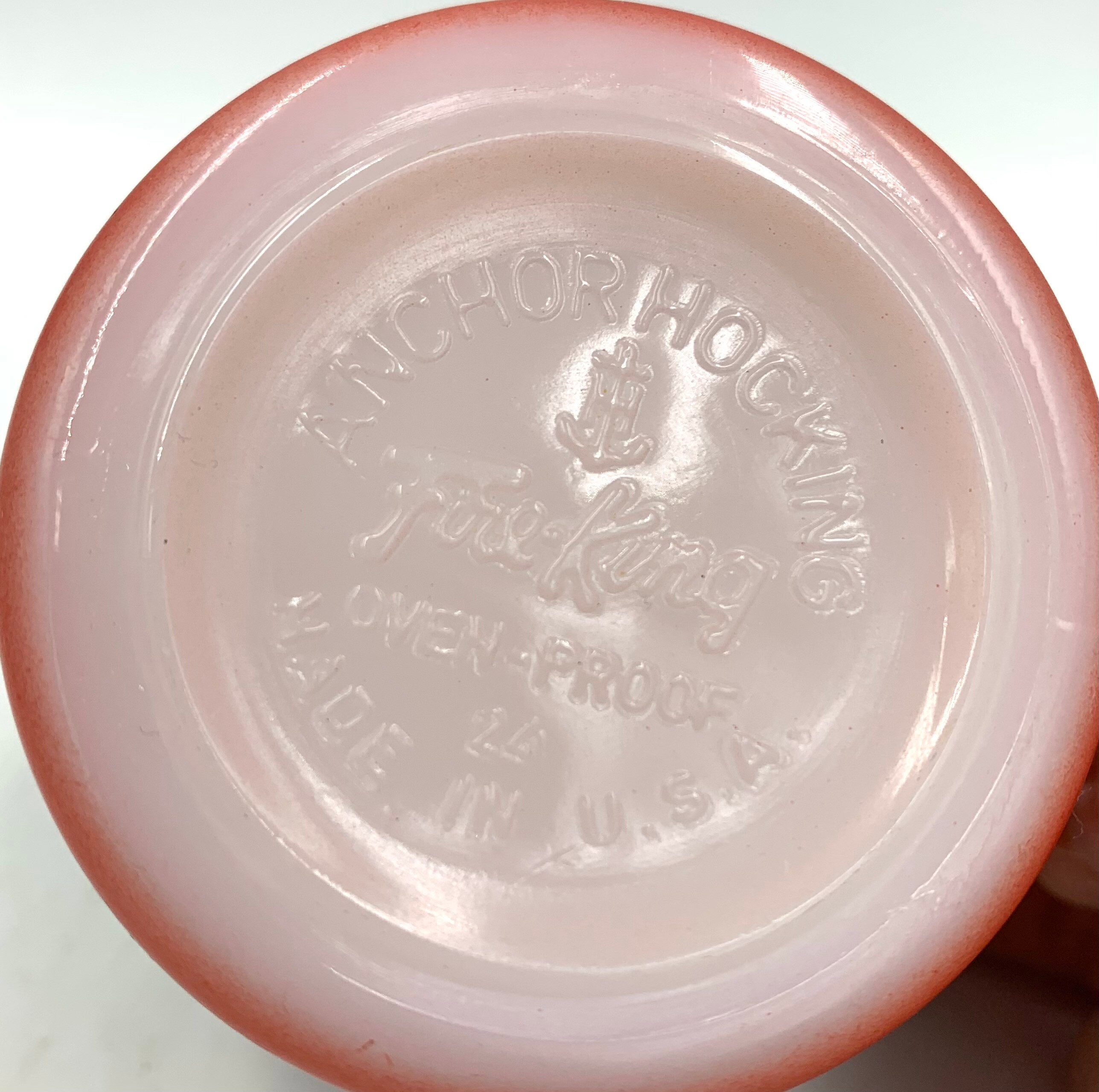 Set of Six Fire King Red and Brown Stackable Coffee Mugs - Etsy