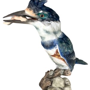 Vintage Kaiser of Germany Porcelain Kingfisher Figurine Statue Limited ...