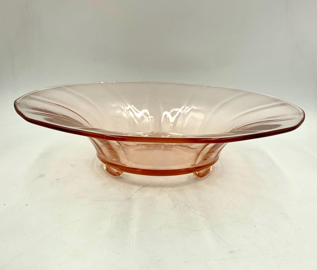 Fostoria Rose Pink 12 Inch Flared 3 Footed Console Bowl - Etsy