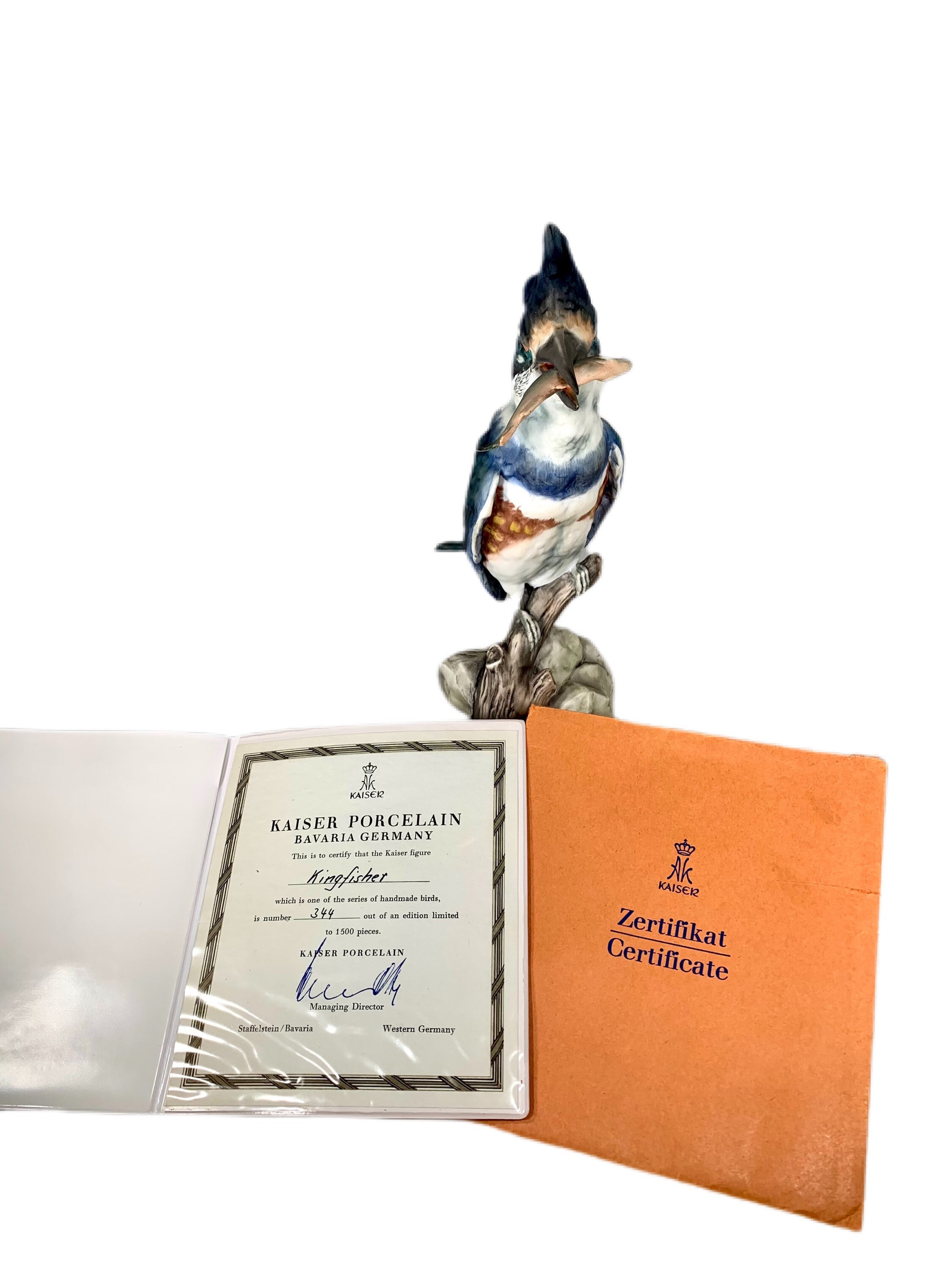 Vintage Kaiser of Germany Porcelain Kingfisher Figurine Statue - Etsy