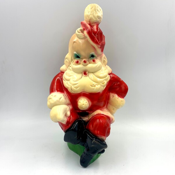 Chalkware Santa - Etsy
