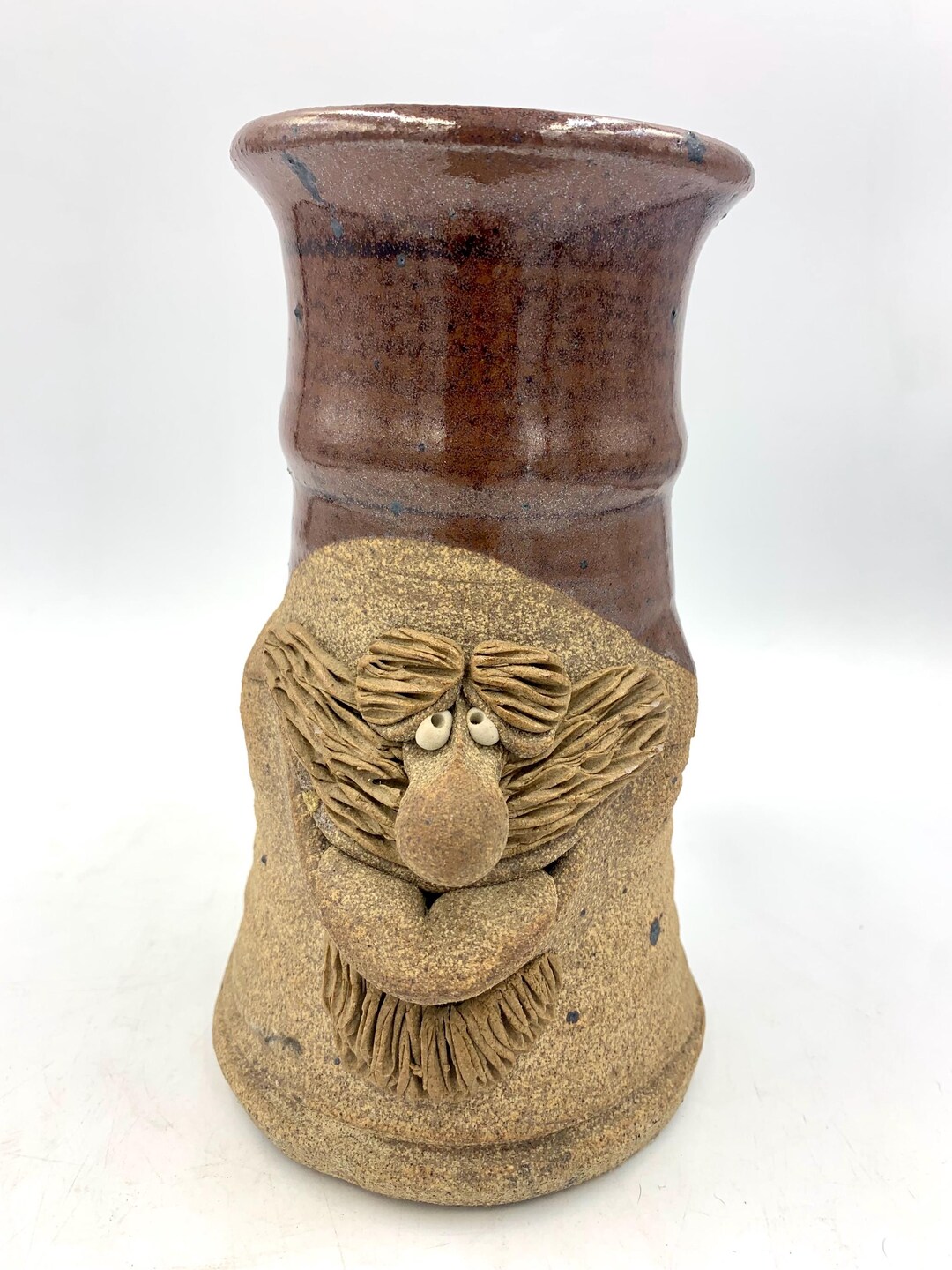 Mark Hines Large Ugly Face Pottery Mug Beer Stein Hand Made - Etsy