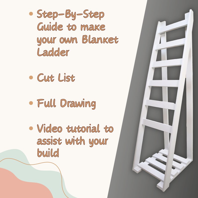 Easy DIY Blanket Ladder Woodworking Plans Beginner Friendly, PDF Guide ...