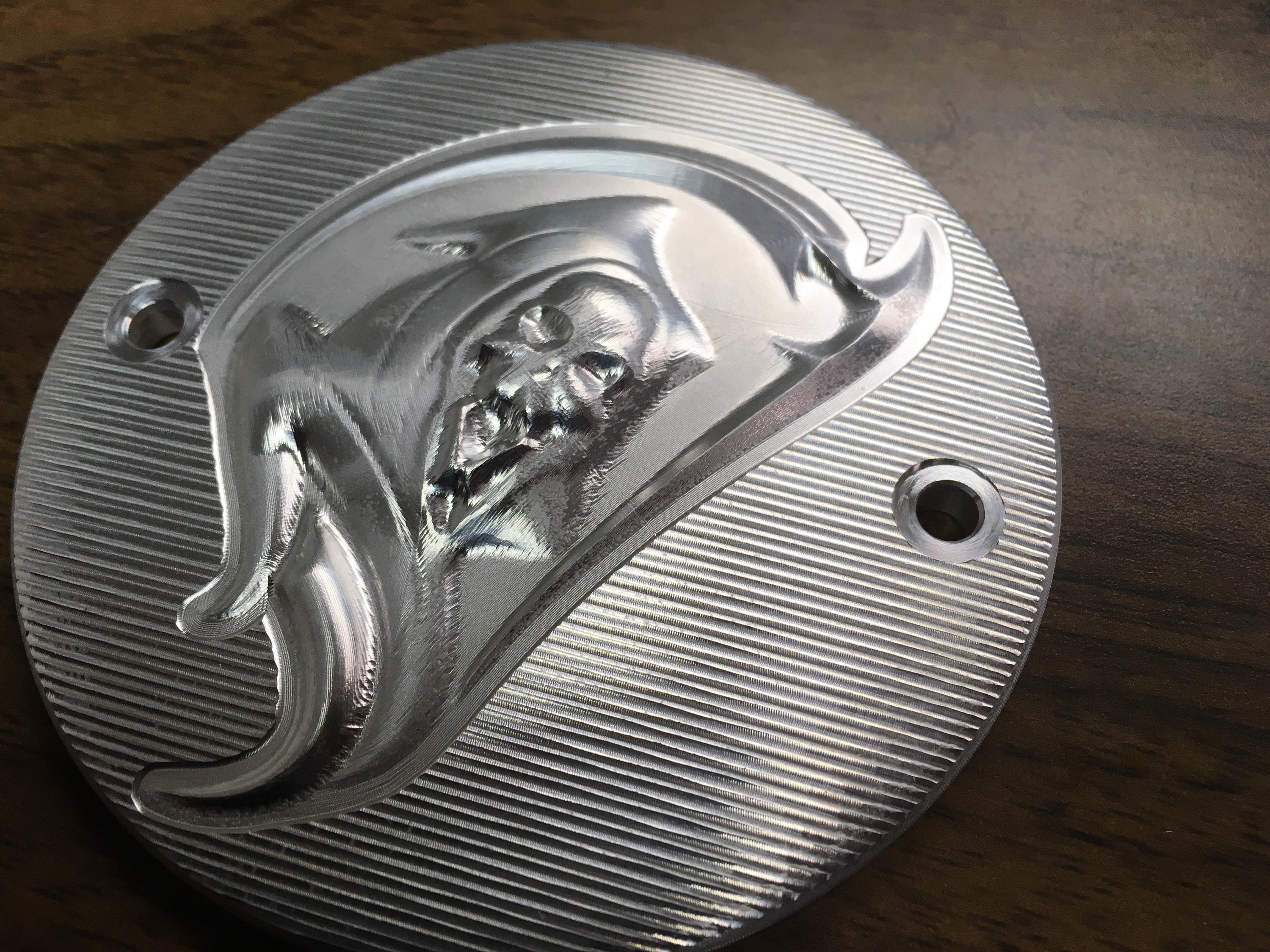 3D Cnc Machined Custom Harley Point & Triumph Primary Covers Engraved ...
