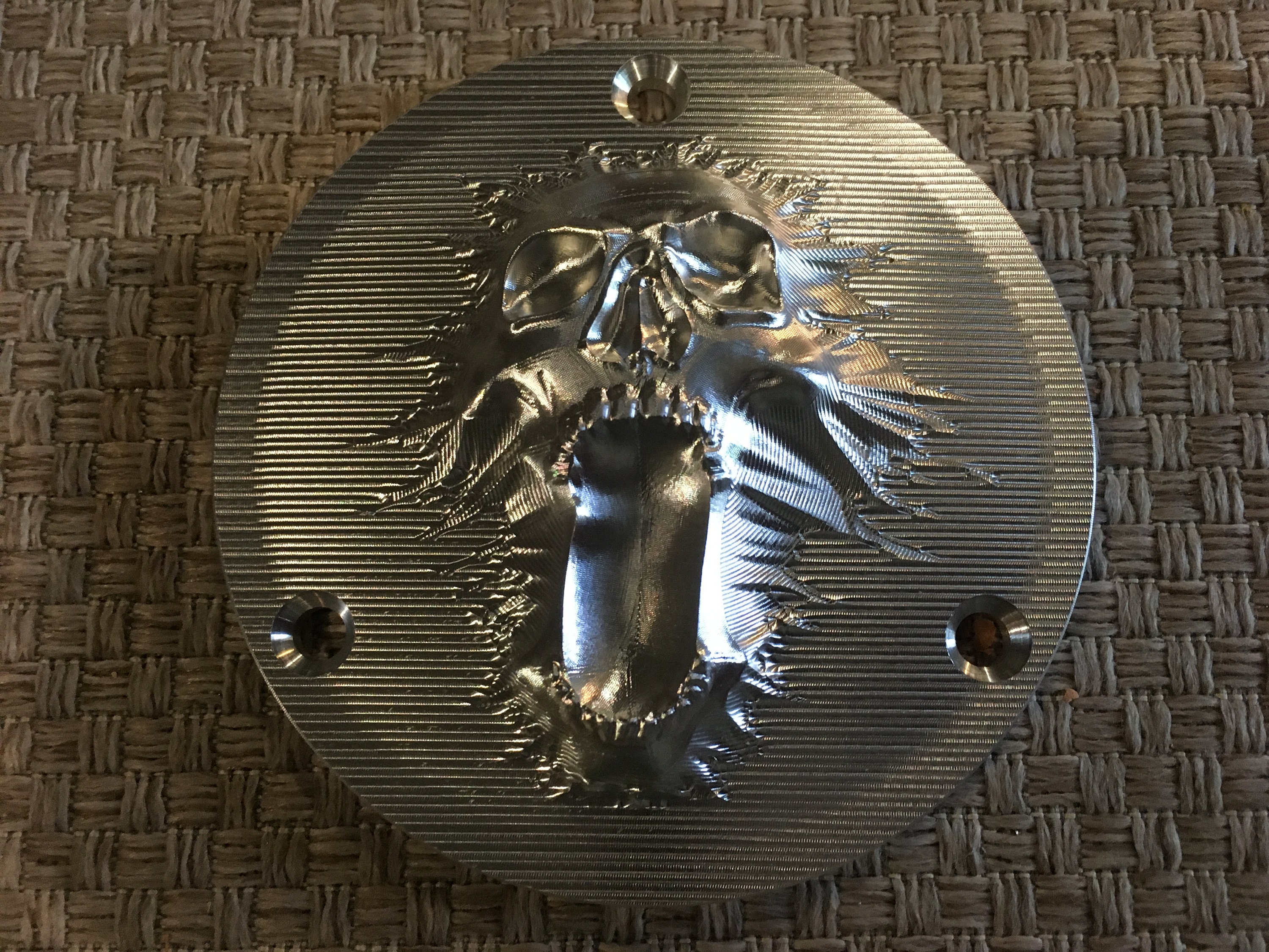 3D Cnc Machined Custom Triumph Primary Inspection Cover Engraved ...
