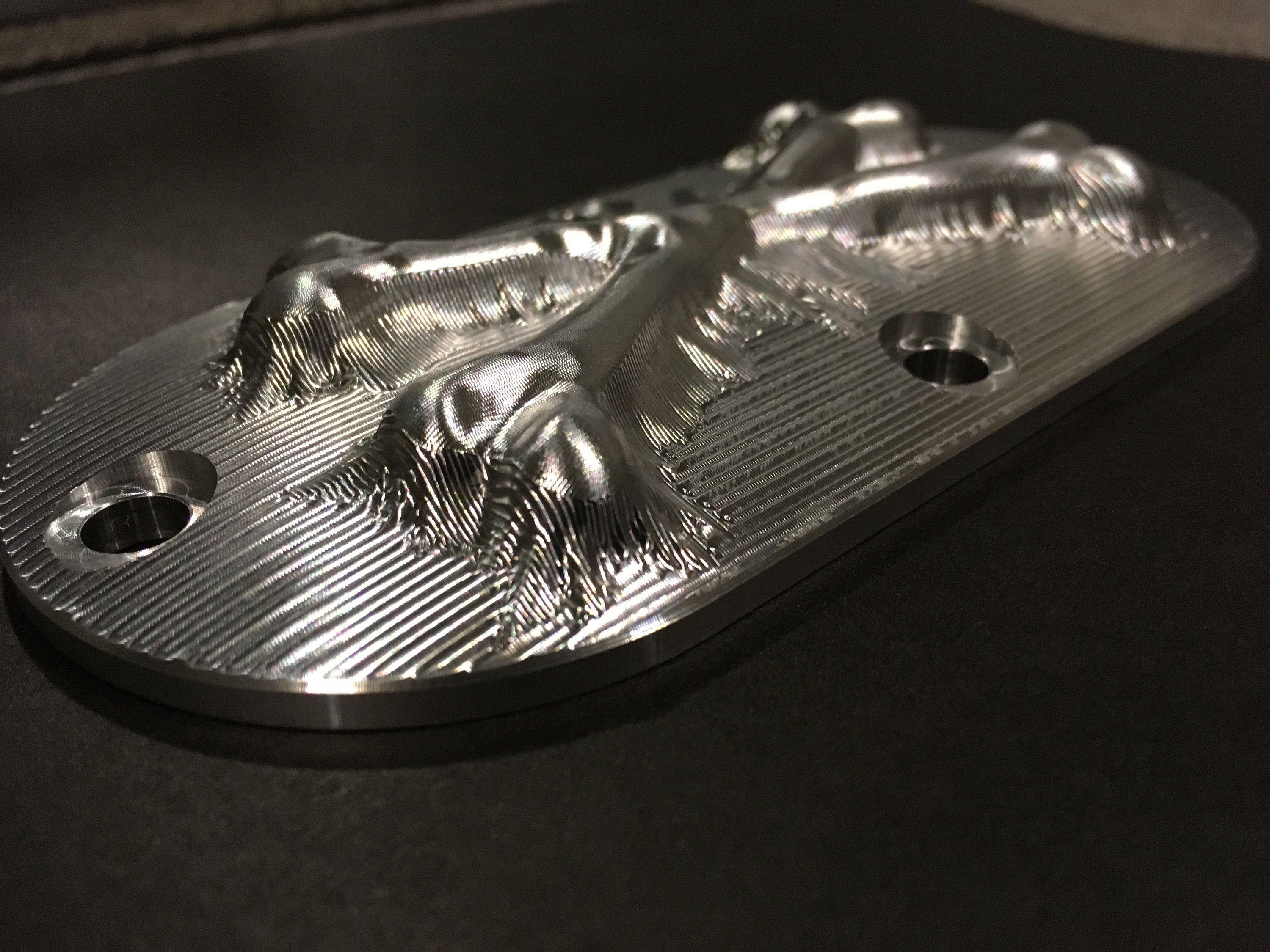 3D CNC Machined Custom Harley Primary Chain Access Cover Engraved Cross ...